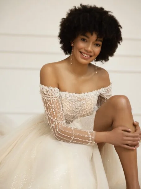 V-back wedding dress «Danika» with detachable overskirt | WONA V-back wedding dress «Danika» with detachable overskirt | WONA